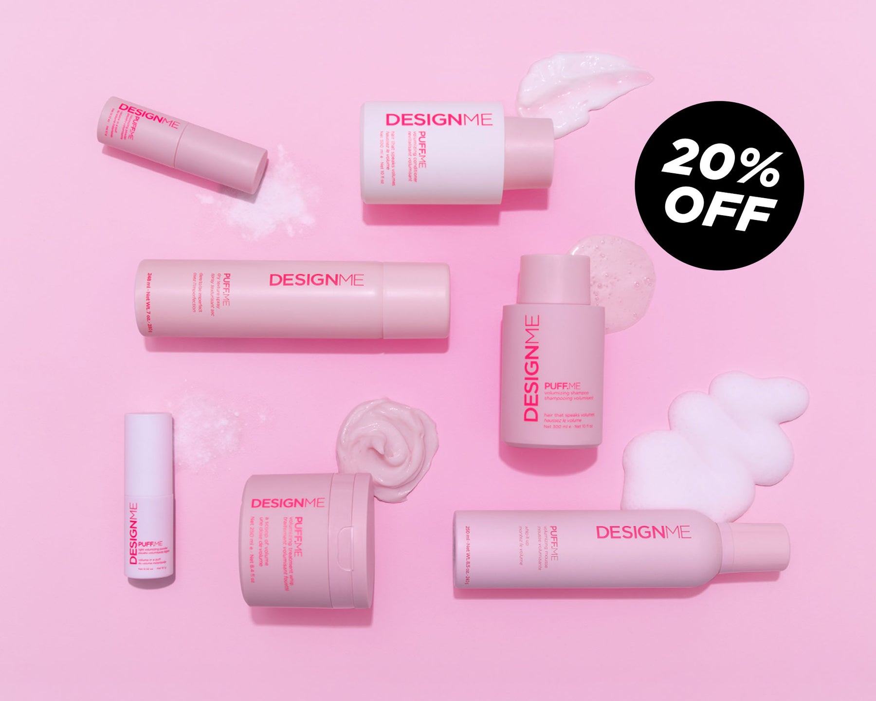 PUFF.ME Volumizing Powder | Instant Volume & Root Lift | DESIGNME Hair