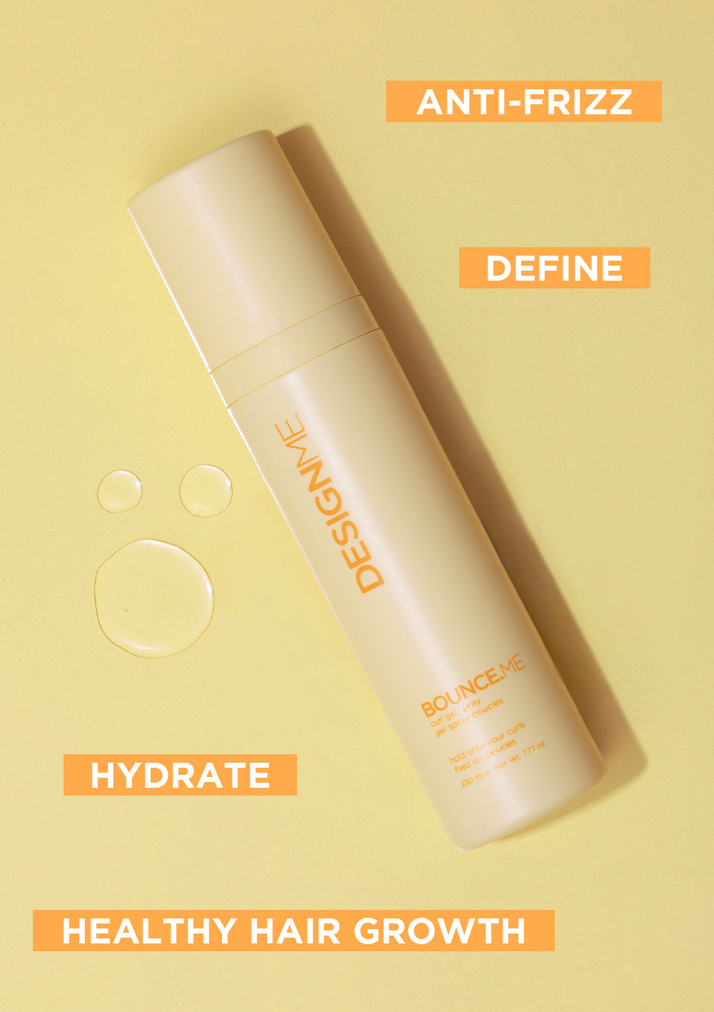 BOUNCE.ME Curl Spray Gel | Curl-Enhancing Spray | DESIGNME Hair